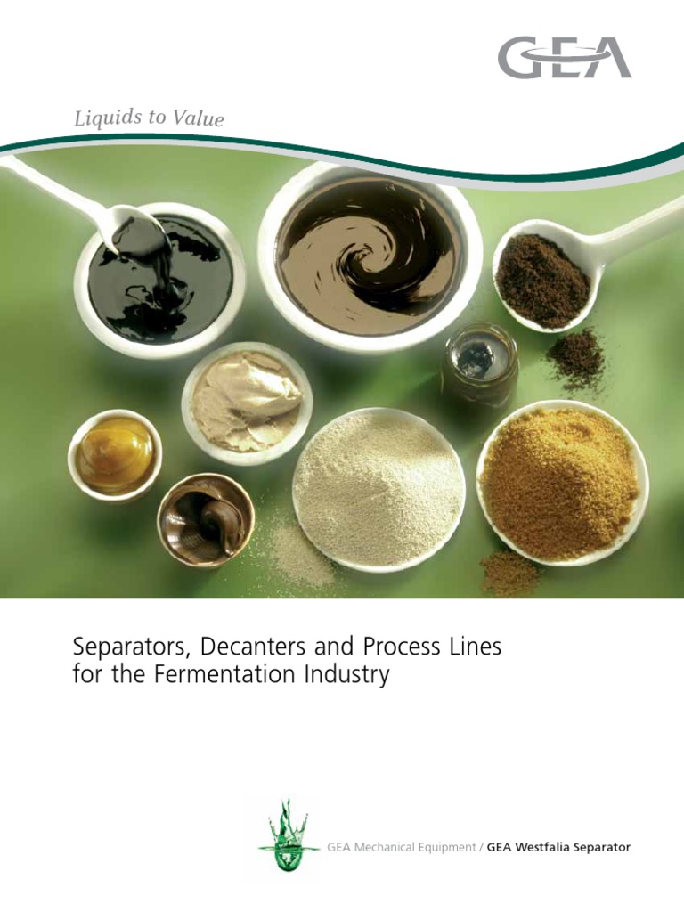 GEA WS Yeast-Brochure | PDF | Brewing | Yeast