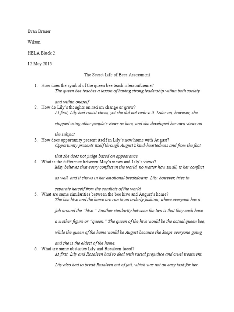 Themes and Insights in Bees Assessment | PDF | Racism | Discrimination ...