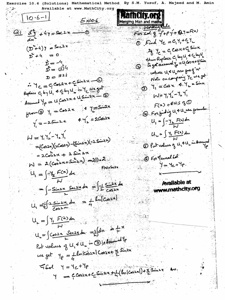 Chap 10 Solutions Ex 10 6 Method | PDF