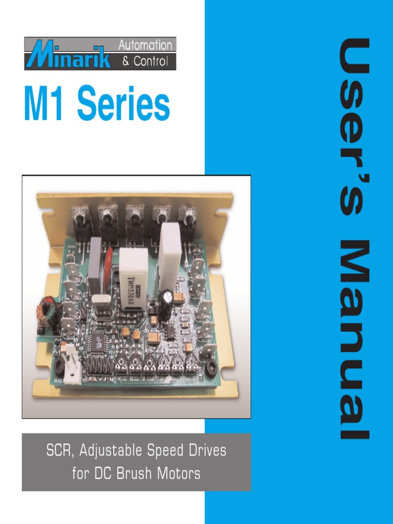 M1 Series: SCR, Adjustable Speed Drives For DC Brush Motors | PDF ...