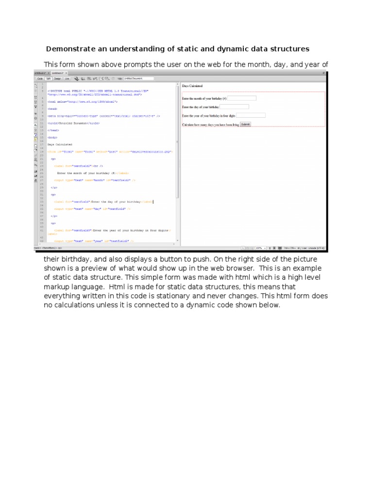 Dynamic and Static Data Structures | PDF