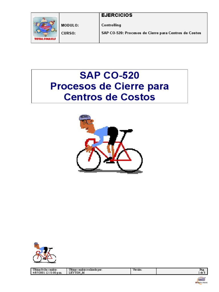 SAP CO 520 Ejercicios | PDF | Contabilidad | Business