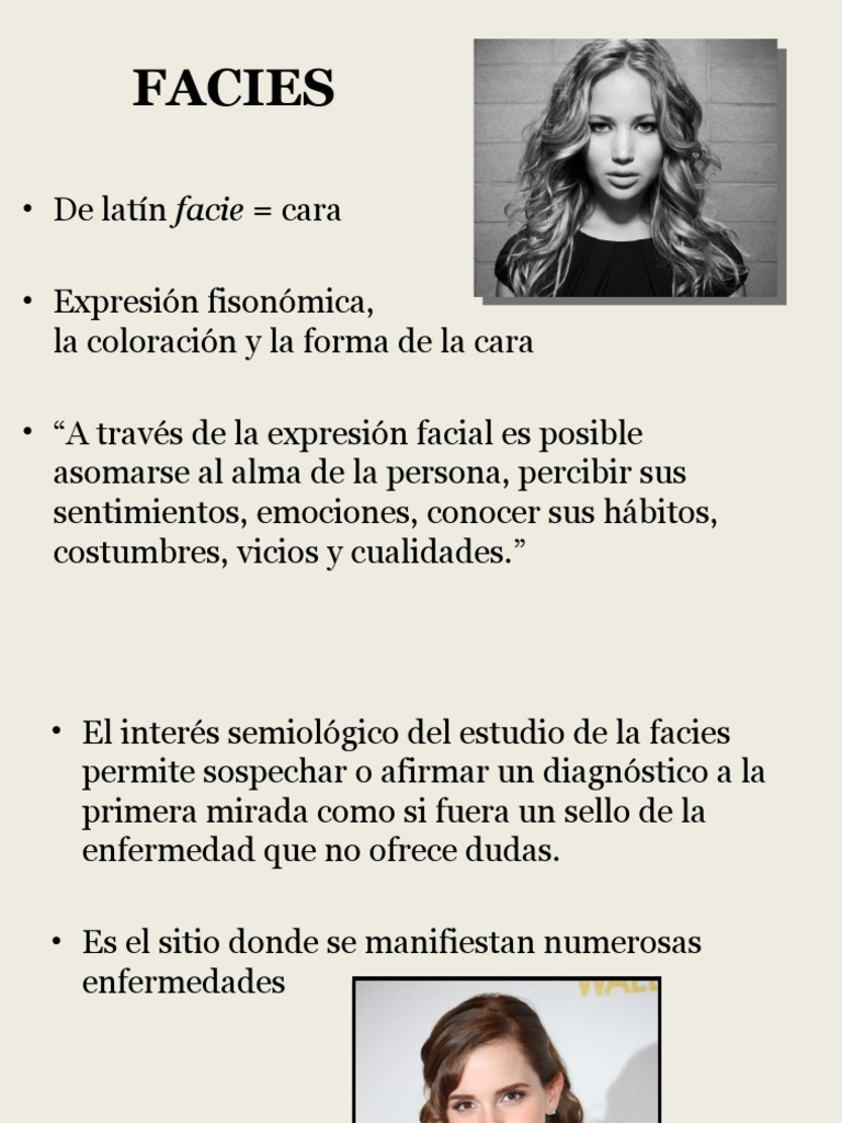 Tipos de Facies y su Significado Clínico | PDF