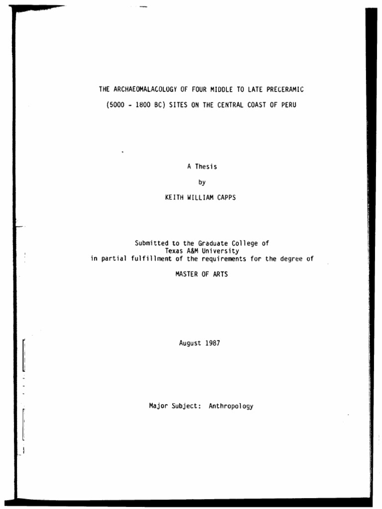 WILLIAM CAPPS, K. 1987. The Archaeomalacology of Four Middle To Late ...