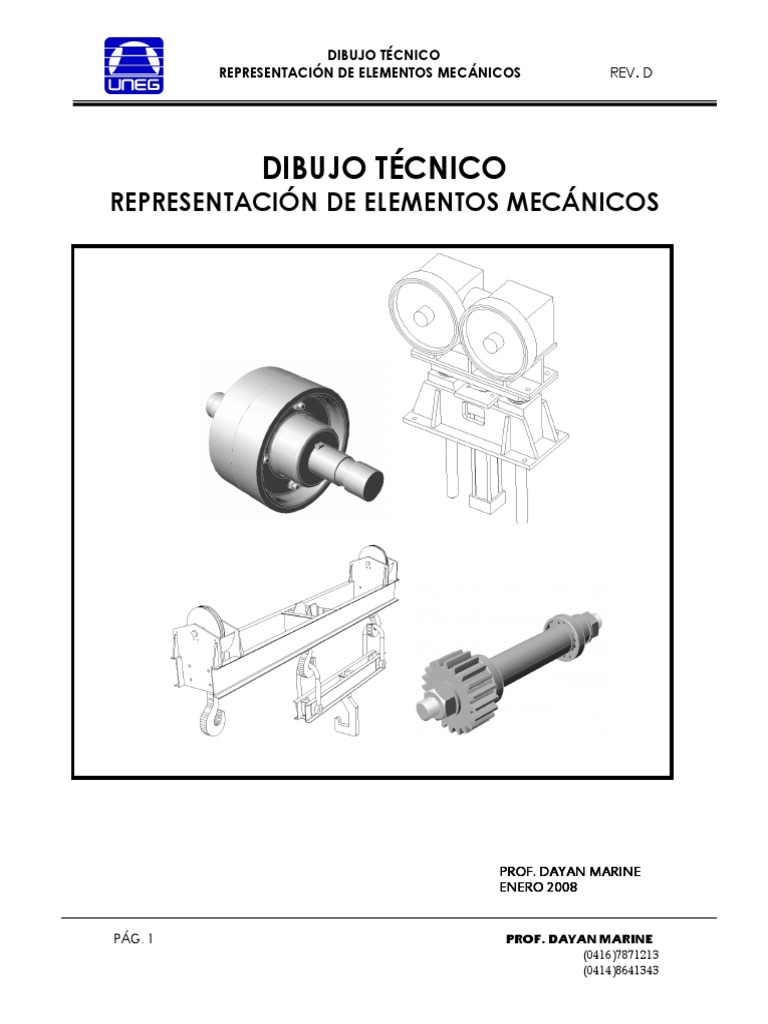 Dibujo Técnico: Representación De Elementos Mecánicos | Tornillo | Dibujo