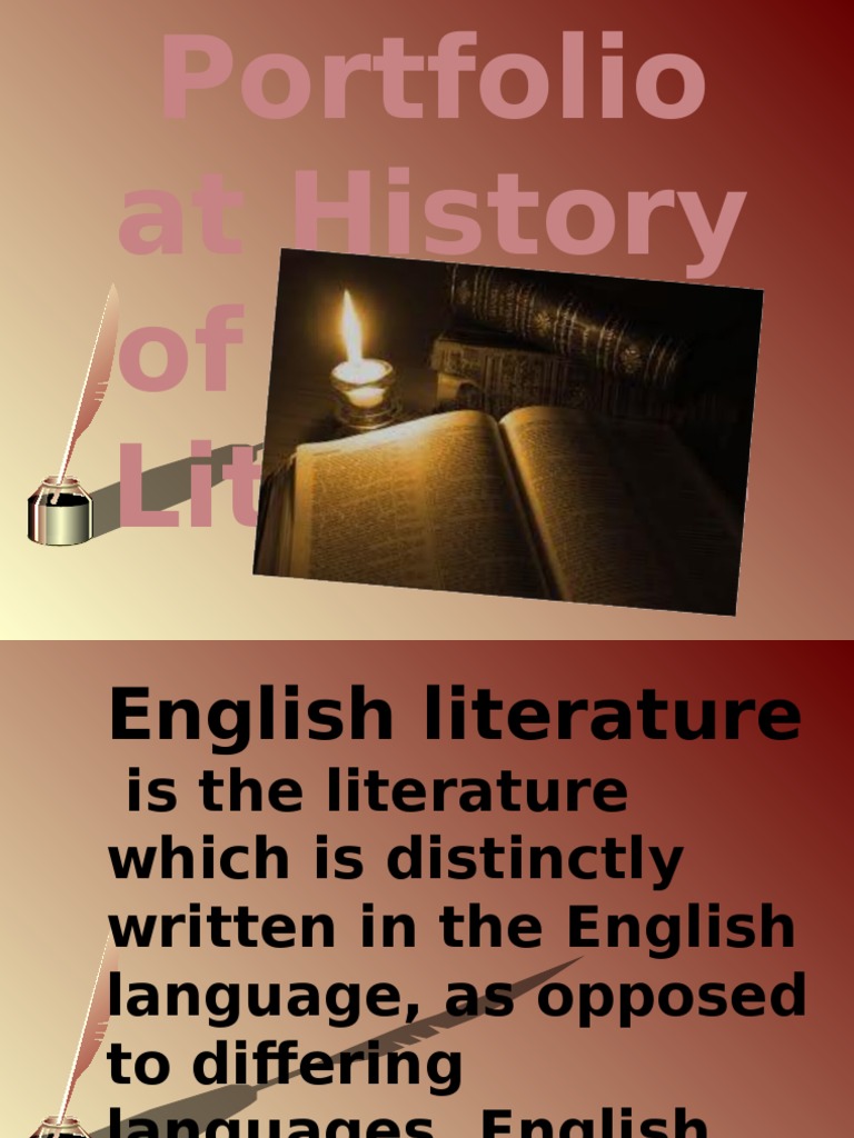 Portfolio at English Literature | PDF | Le Morte D'arthur | Paradise Lost