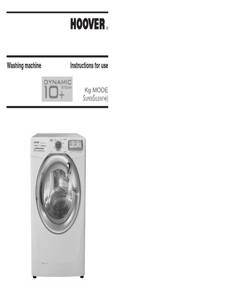 Washing Machine Instructions For Use | PDF | Washing Machine | Laundry