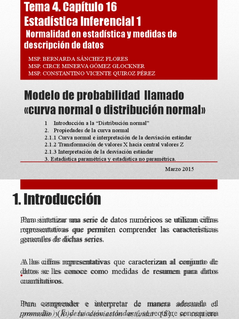 Distribución Normal | PDF | Distribución normal | Estadísticas