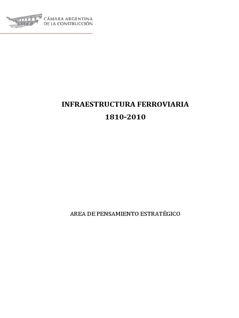 2a Infraestructura - FFCC | PDF | Transporte ferroviario | Transporte ...