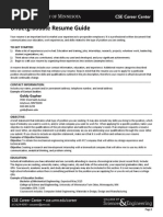 Engineering Student CV Guide | PDF | Software | Computing