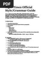 The Canadian Press Stylebook - Cheat Sheet For NCM Writers 1 | PDF ...