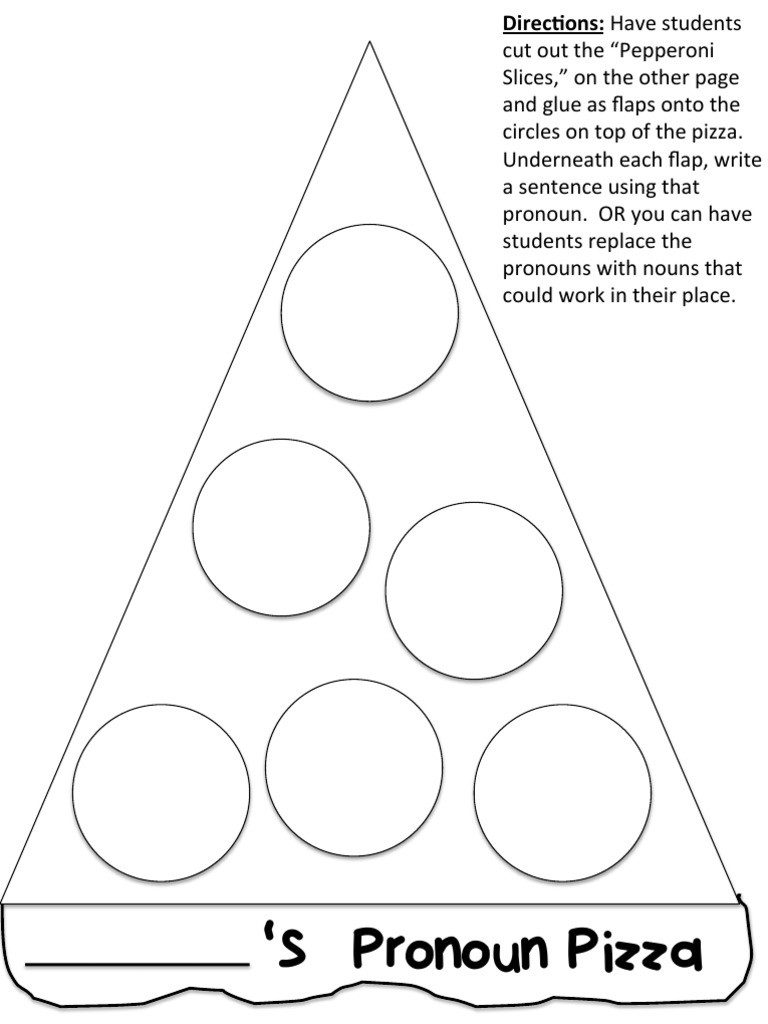 Pronoun Pizza Freebie | PDF
