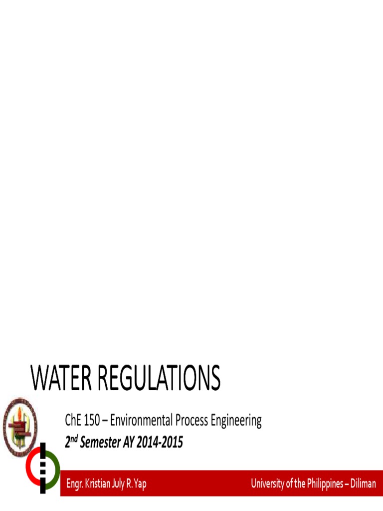 Water Regulations Water Regulations Water Regulations Water Regulations ...