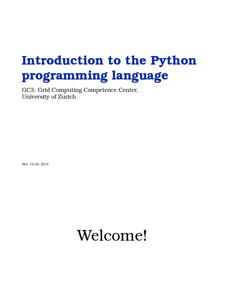Python Training Part 1 | PDF | Python (Programming Language) | Software ...
