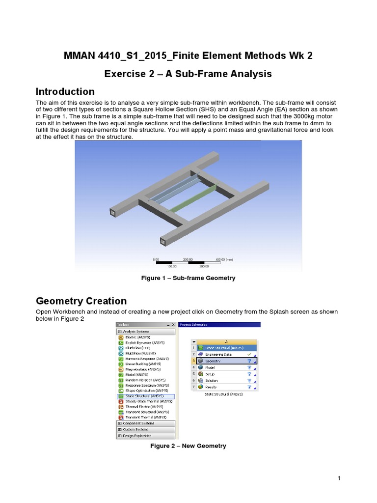 2 - Subframe and Engine | PDF | Beam (Structure) | Stress (Mechanics)