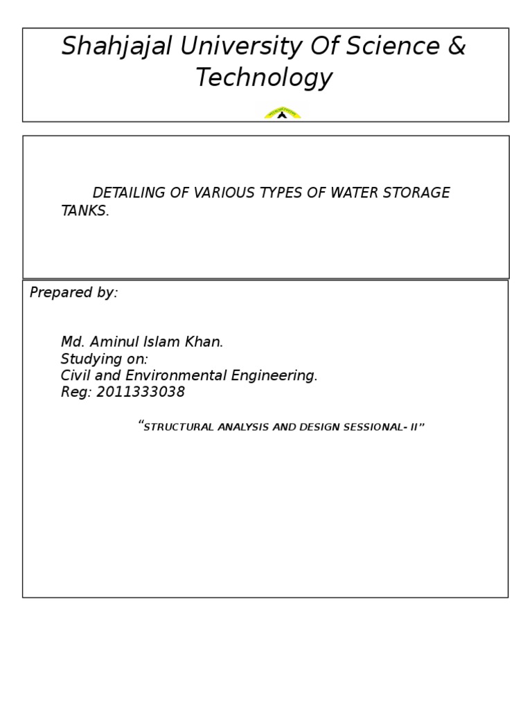 Overview of Water Storage Tank Designs | PDF | Strength Of Materials ...
