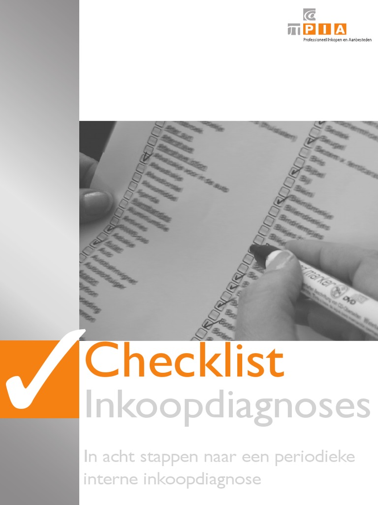 Checklist Inkoopdiagnose Pia 2005 | PDF