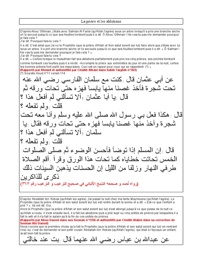 Prière et Ablutions en Islam | PDF | Mahomet | Prière