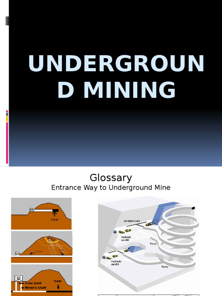 Underground Mining | PDF | Mining | Resource Extraction
