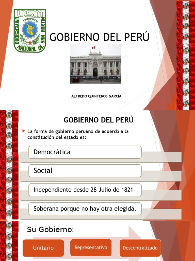 Estructura del Gobierno Peruano | PDF | Formas de gobierno | Virtud