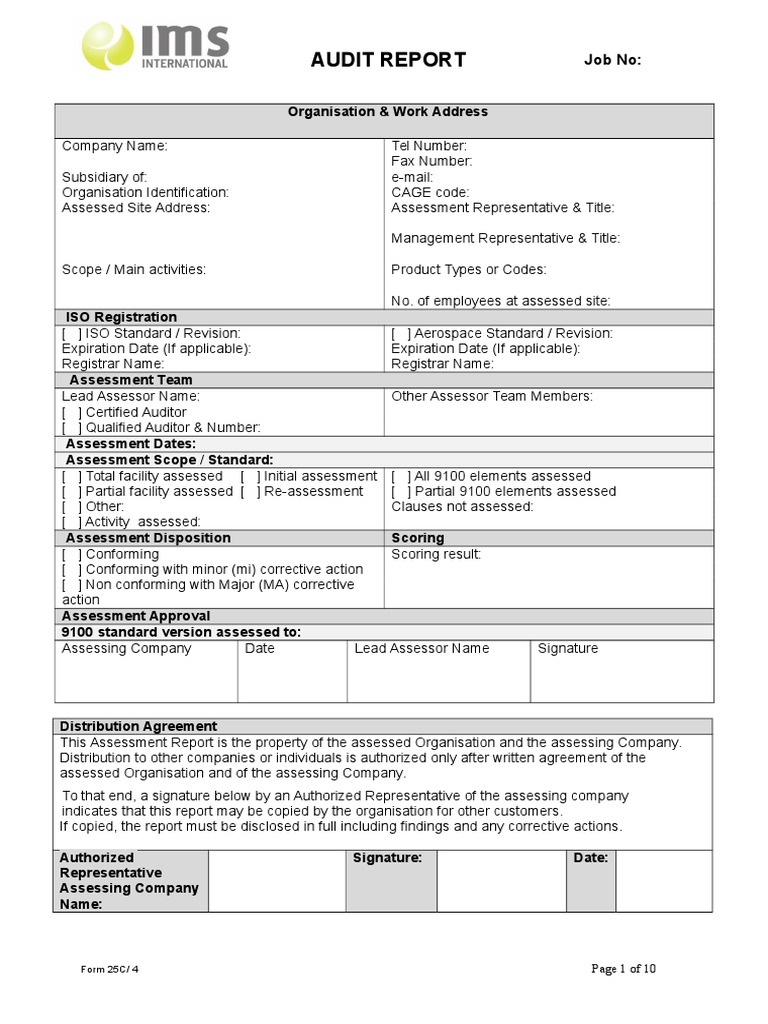 AS 9100 Surveillance Audit Report | PDF | Quality Management System | Audit