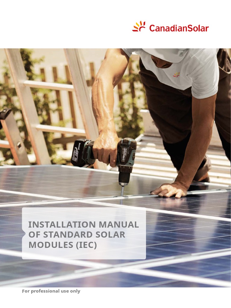 Installation Manual of Standard Solar Modules IEC en | PDF | Electrical ...