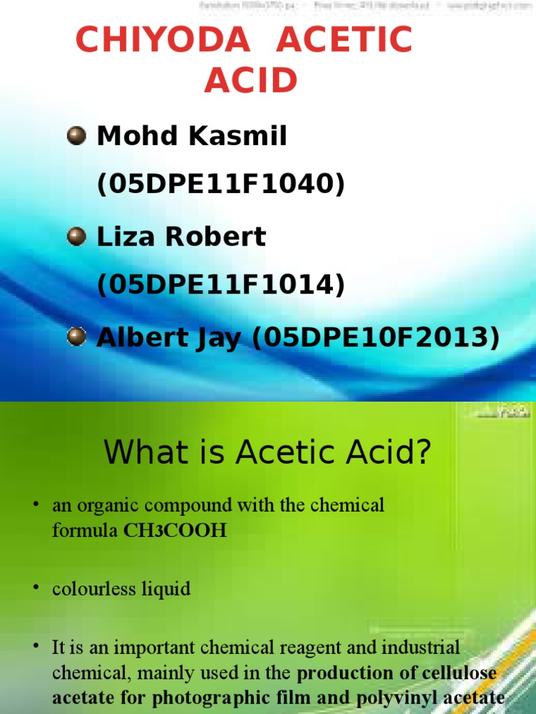 Acetic Acid Production Methods Explained | PDF