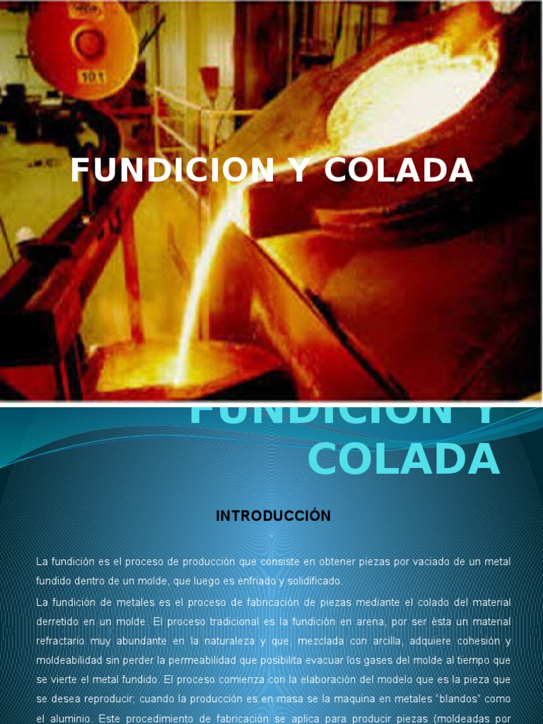 Fundicion Y Colada Pdf Fundición Metalurgia Aluminio