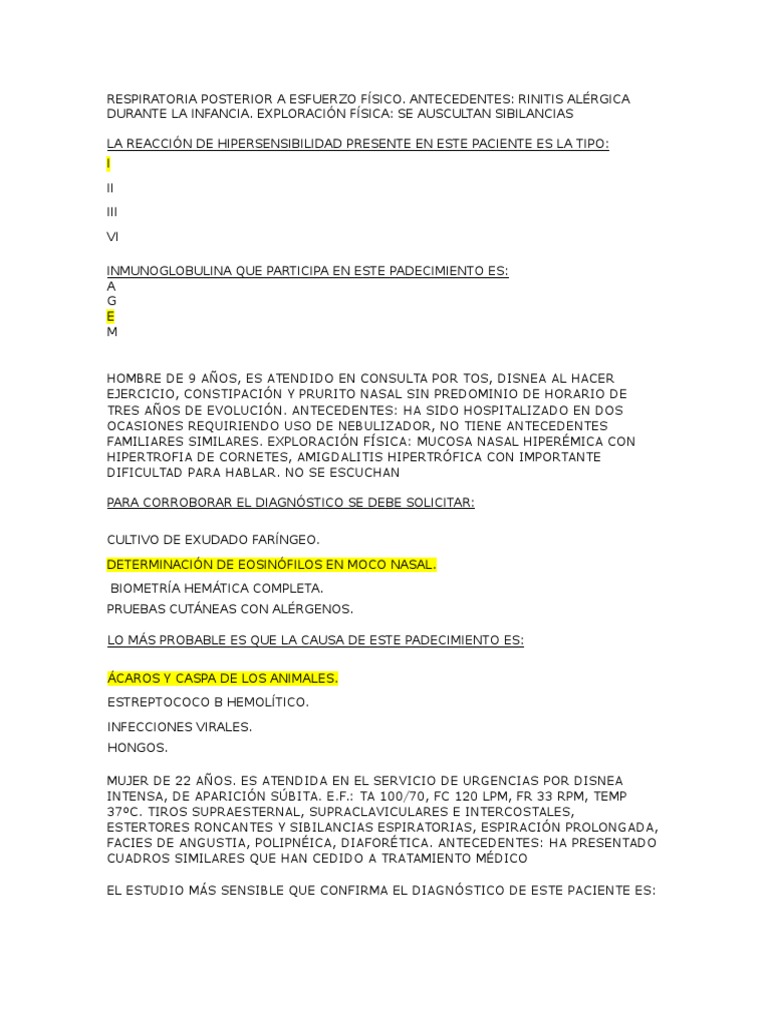 Enarm 2011 | PDF | Microbiología | Especialidades Medicas