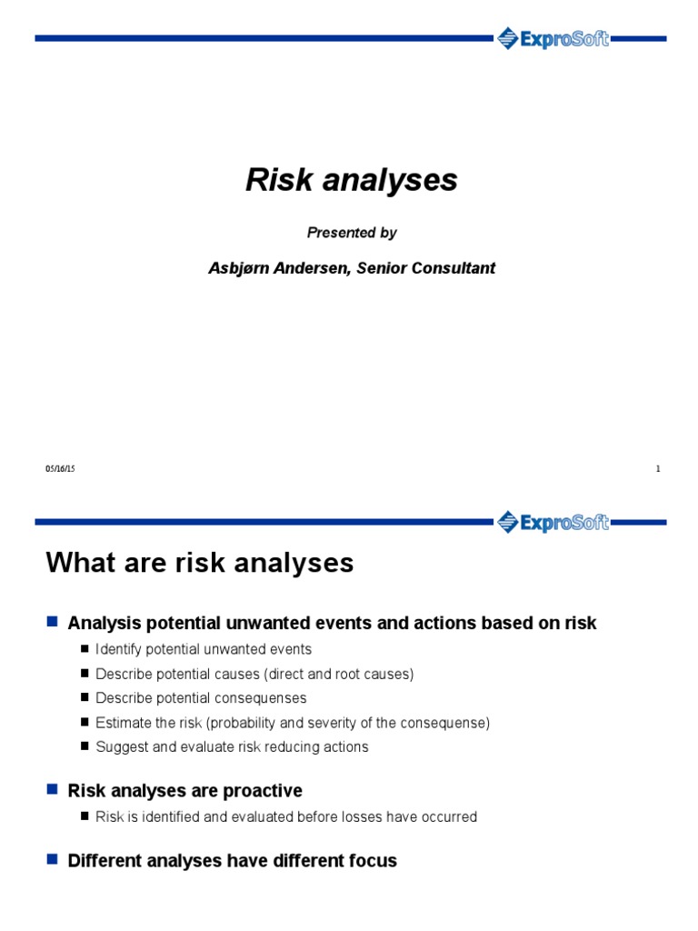 Risk Analysis | PDF | Reliability Engineering | Risk Management