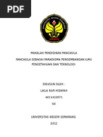 Makalah Pancasila Sebagai Dasar Pengembangan Ilmu | PDF | Karier & Perkembangan