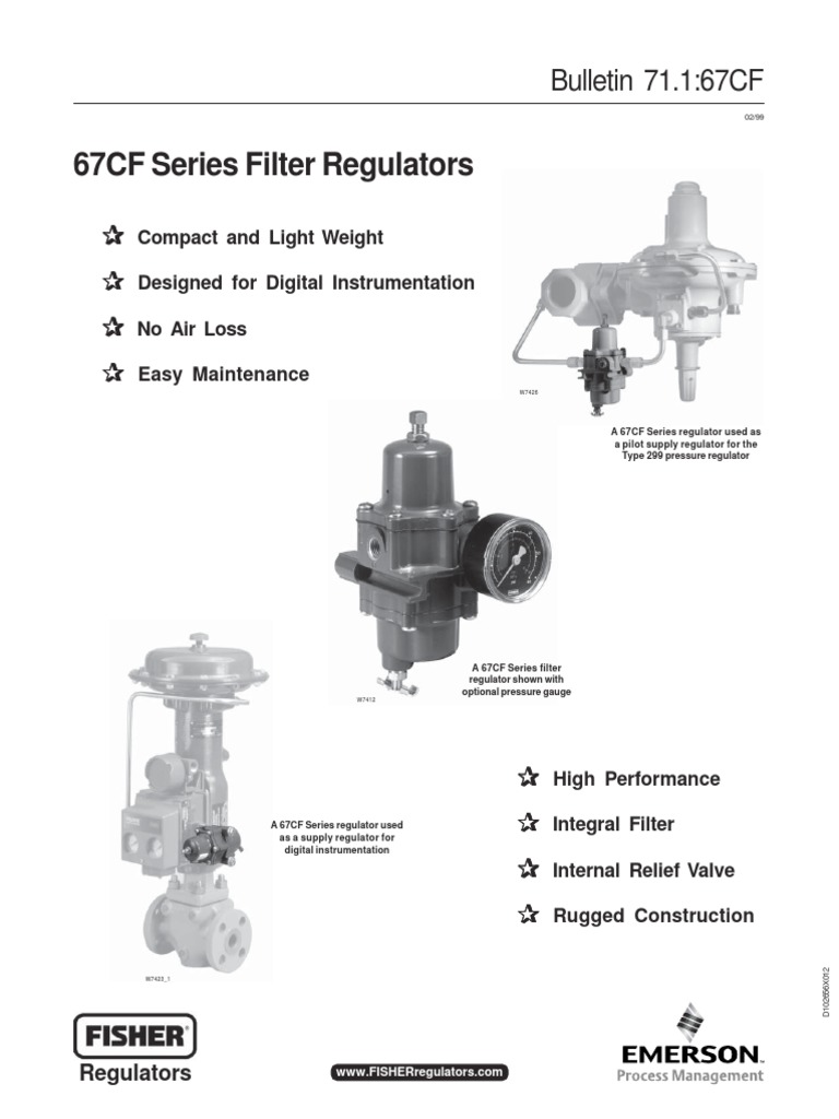 Fisher 67cfr | PDF | Valve | Instrumentation