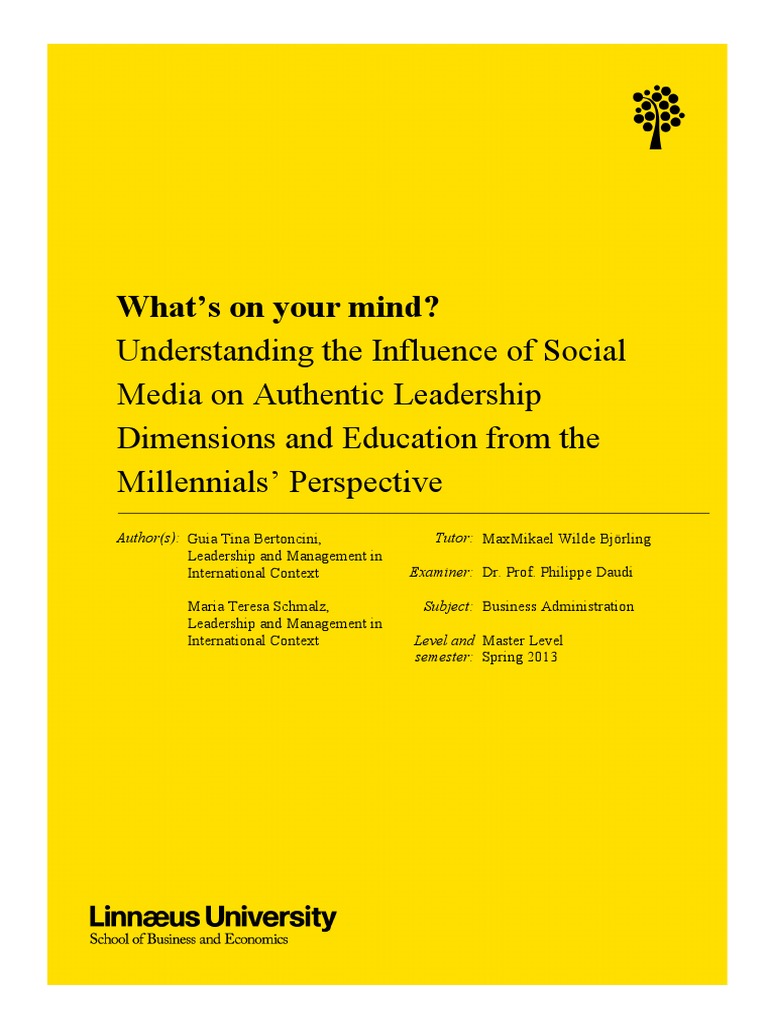 Authentic Leadership | PDF | Survey Methodology | Social Media