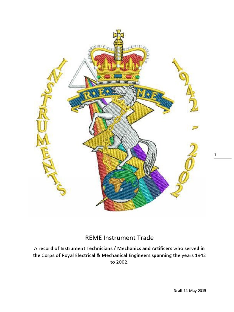 REME Instrument Tech&Mech Trade 1942 - 2002 | PDF | Armed Conflict