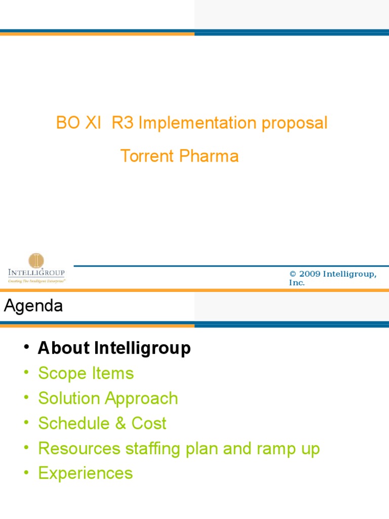 SAP BI BO Presentation | PDF