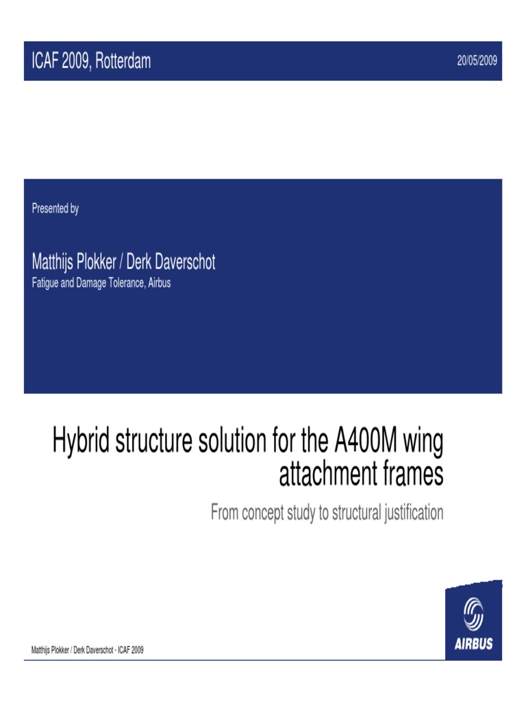 Hybrid Structure Solution For The A400M Wing Attachment Frames | PDF ...