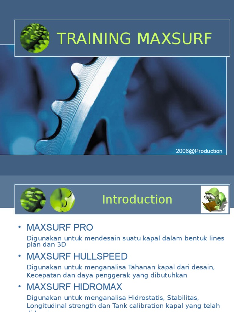 Pelatihan Maxsurf | PDF | Komputer | Teknologi & Rekayasa