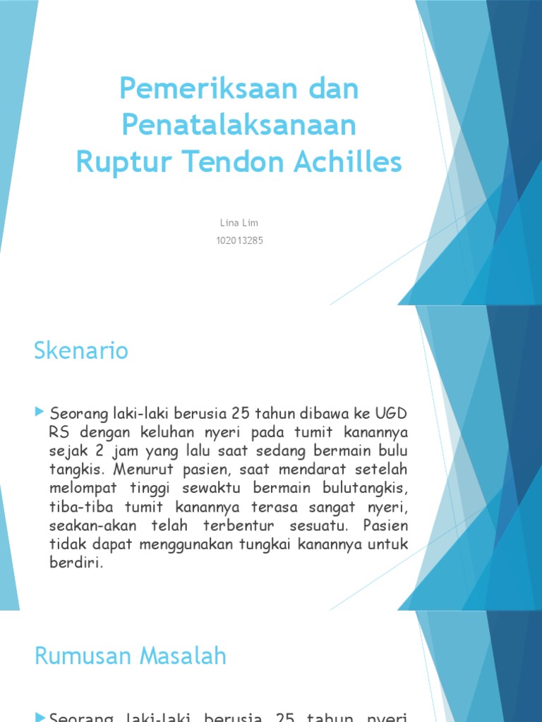 Ruptur Tendon Achilles | PDF | Sains & Matematika