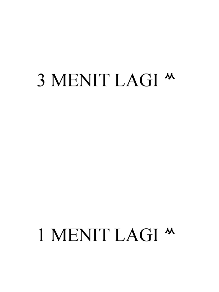 Countdown Timer: 3 Minutes Left | PDF