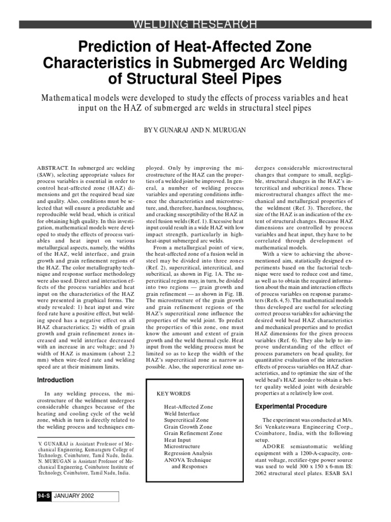Prediction of Heat-Affected Zone | PDF | Microstructure | Welding