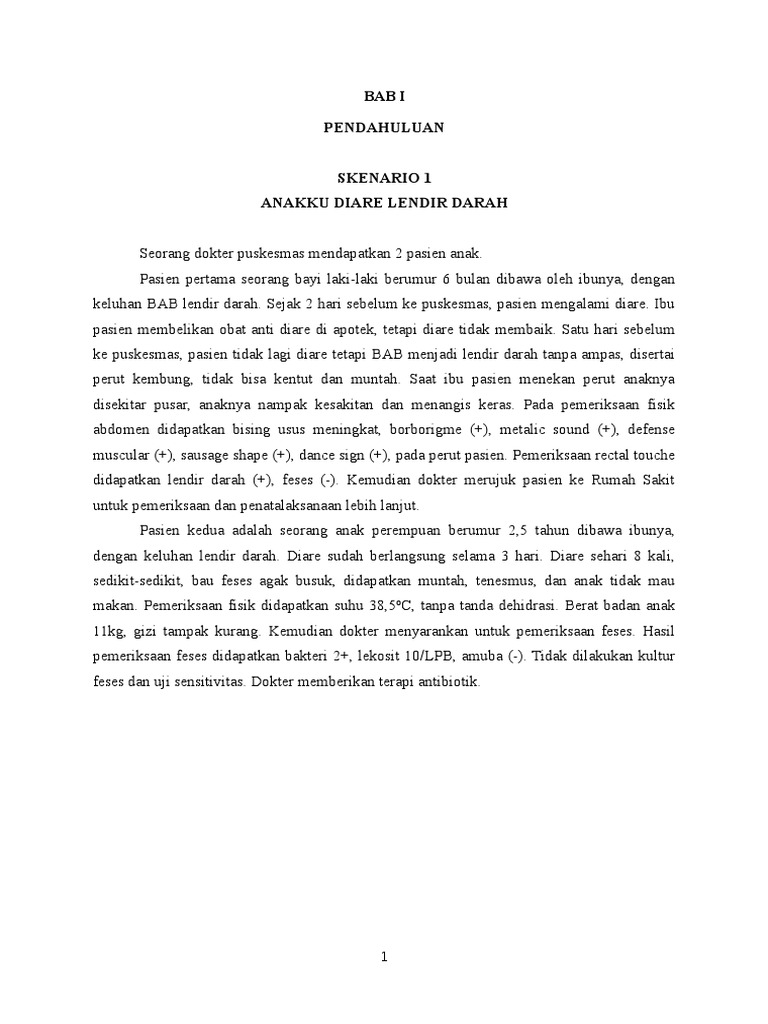 Laporan Tutorial Blok 15 Skenario 1 | PDF