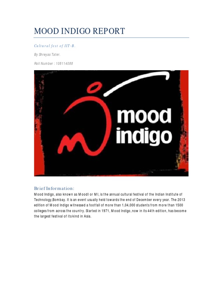 Mood Indigo Report | PDF | Leisure