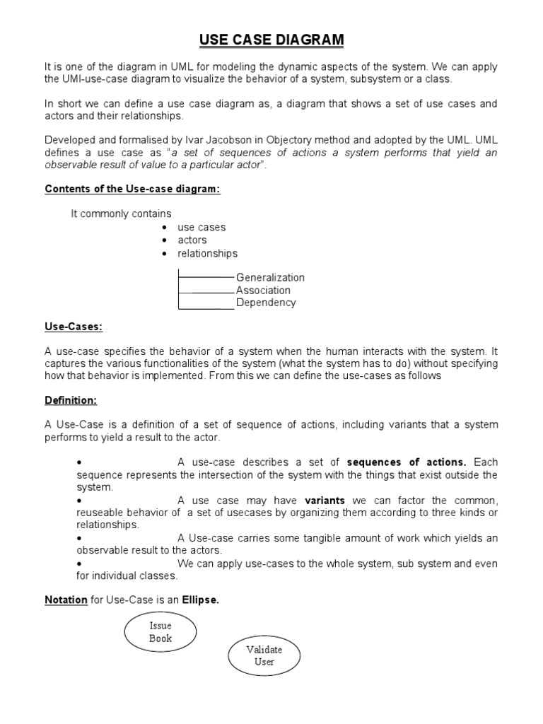 Use Case Diagram | PDF | Use Case | Unified Modeling Language
