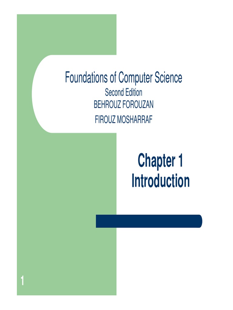 Foundations of Computer Science - Chapter 1 | PDF | Computer Data Storage | Computer Program