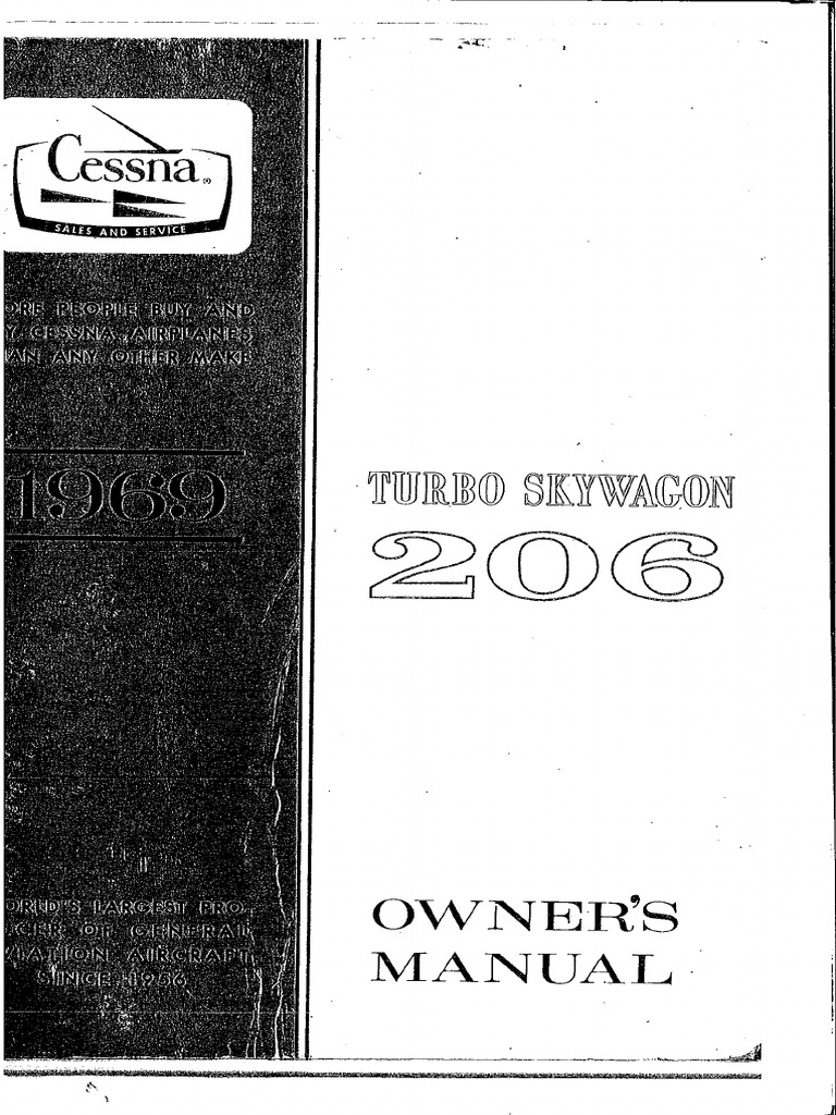 Cessna 206 Owner S Manual | PDF