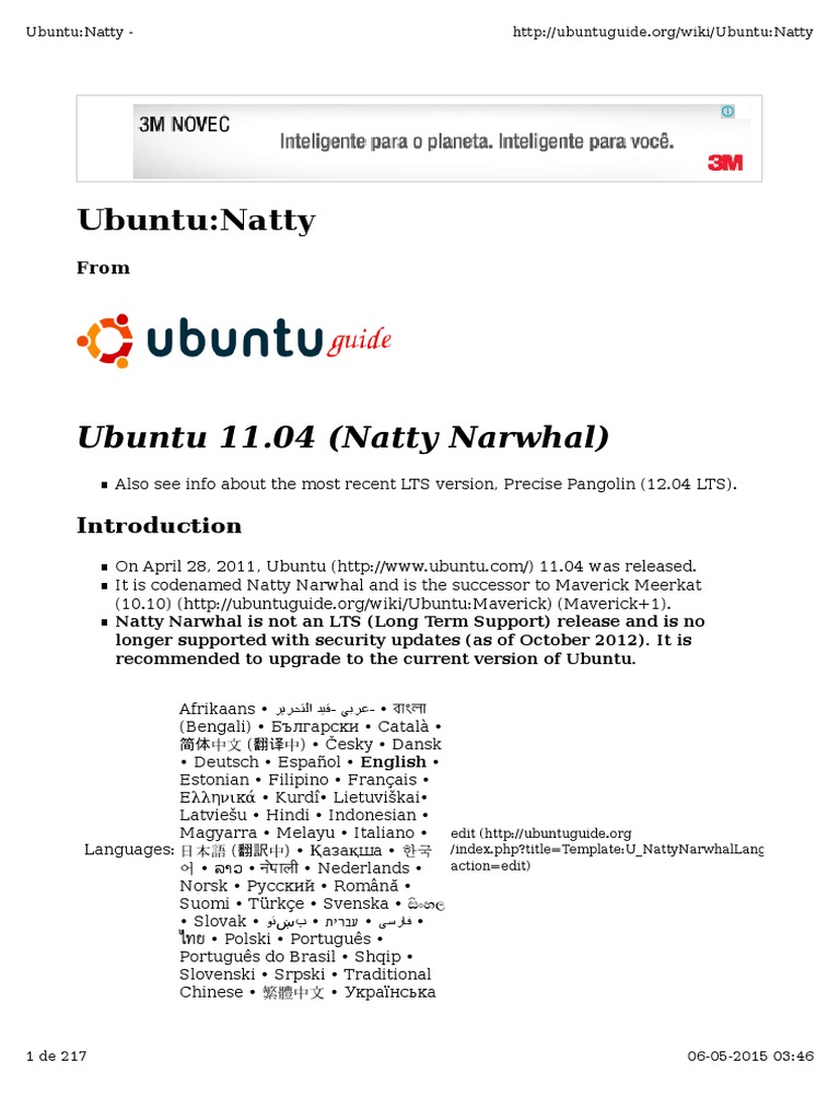 Manual Ubuntu 11-04 Natty - 217 PG | PDF | Secure Shell | Ubuntu ...