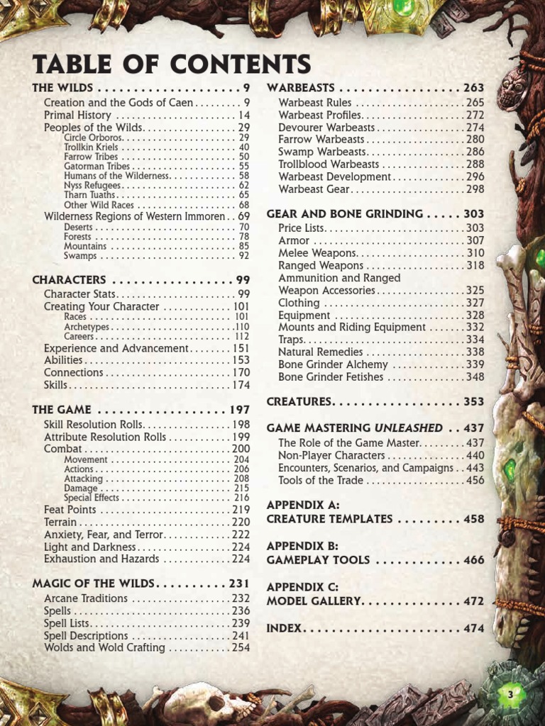 Unleashed RPG Core Rules Preview | PDF