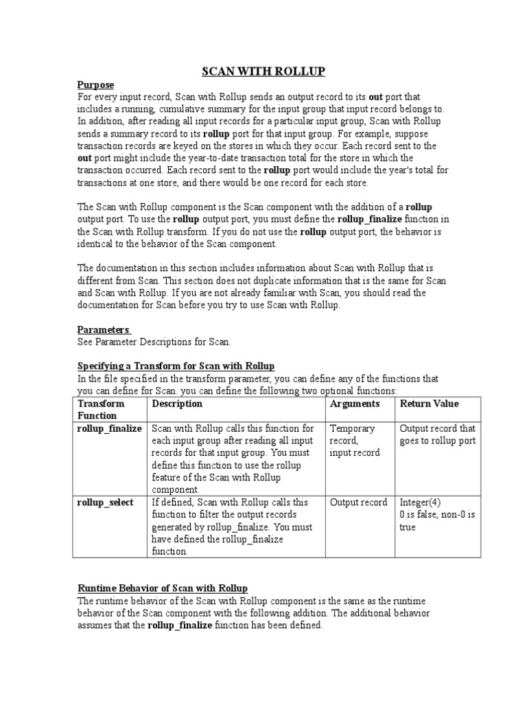 Scan With Roll Up | Download Free PDF | Parameter (Computer Programming ...