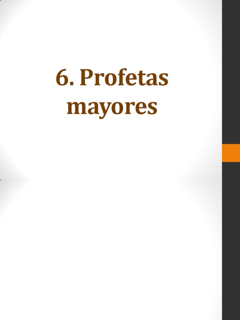 Los Profetas Mayores PDF | PDF | Libro de Isaías | Biblia cristiana