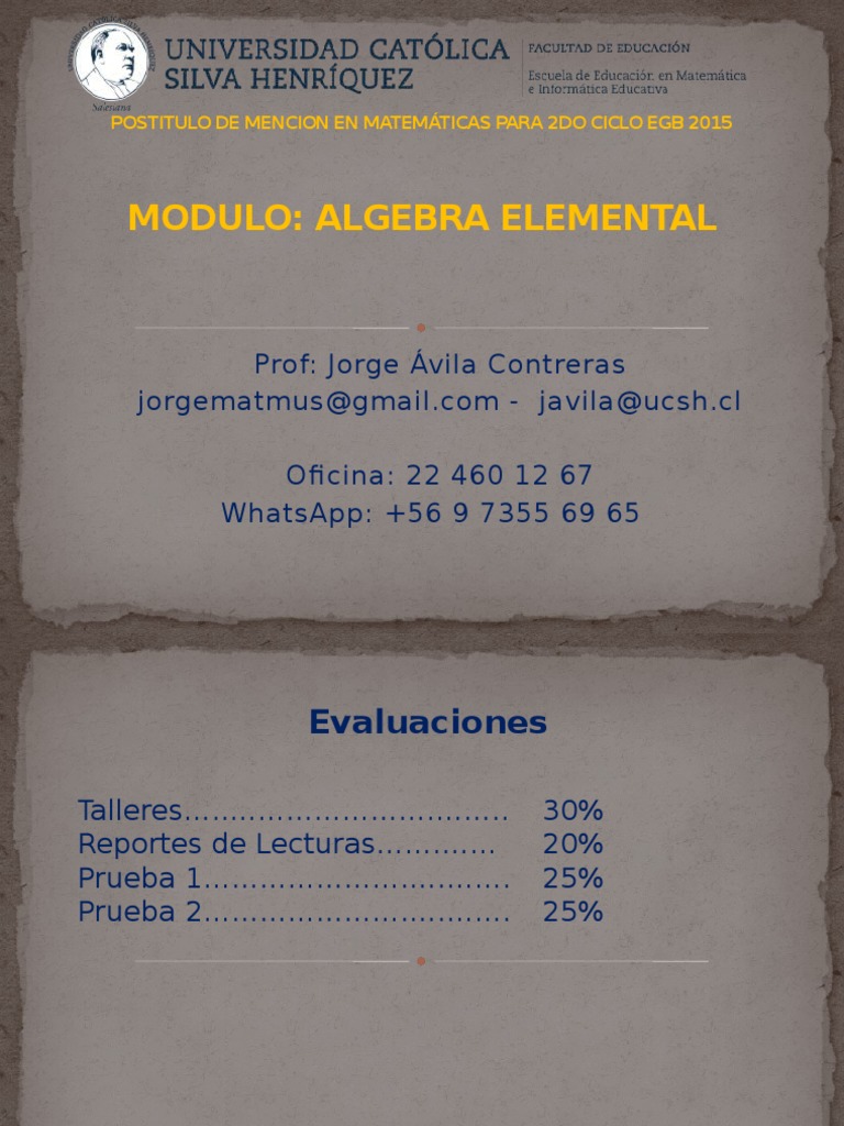 1 - Introduccion Al Algebra Elemental | PDF